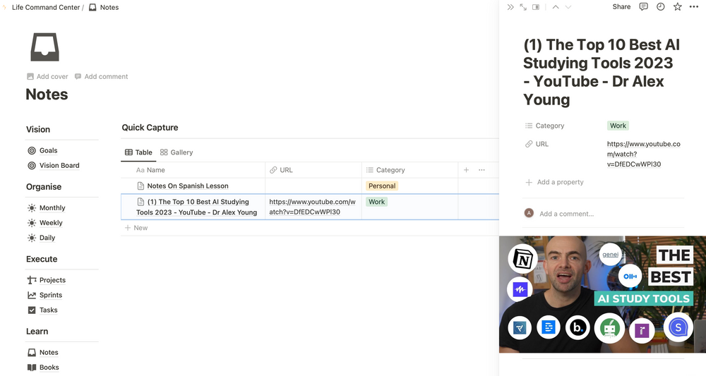 How I Organize My Life | Notion AI Tour 2023 (+ Free Template)