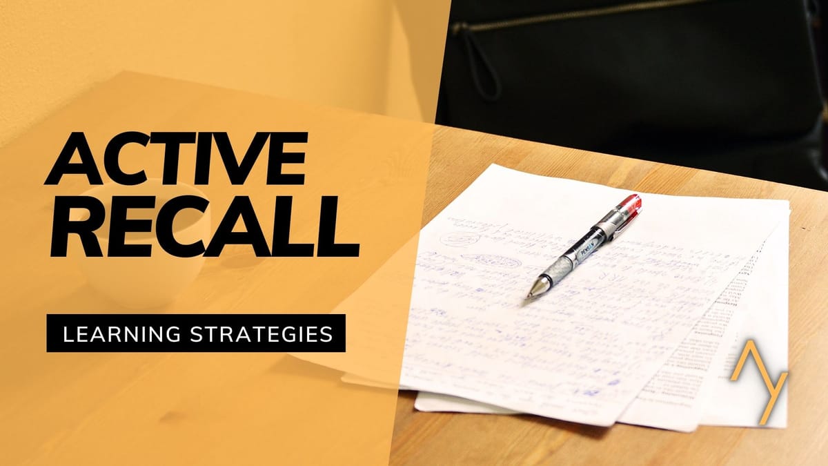 How I Ranked 1st At Medical School Using Active Recall?