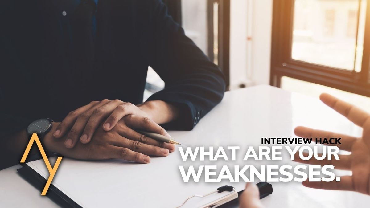 Answering Interview: Addressing Weaknesses | Alexander Young